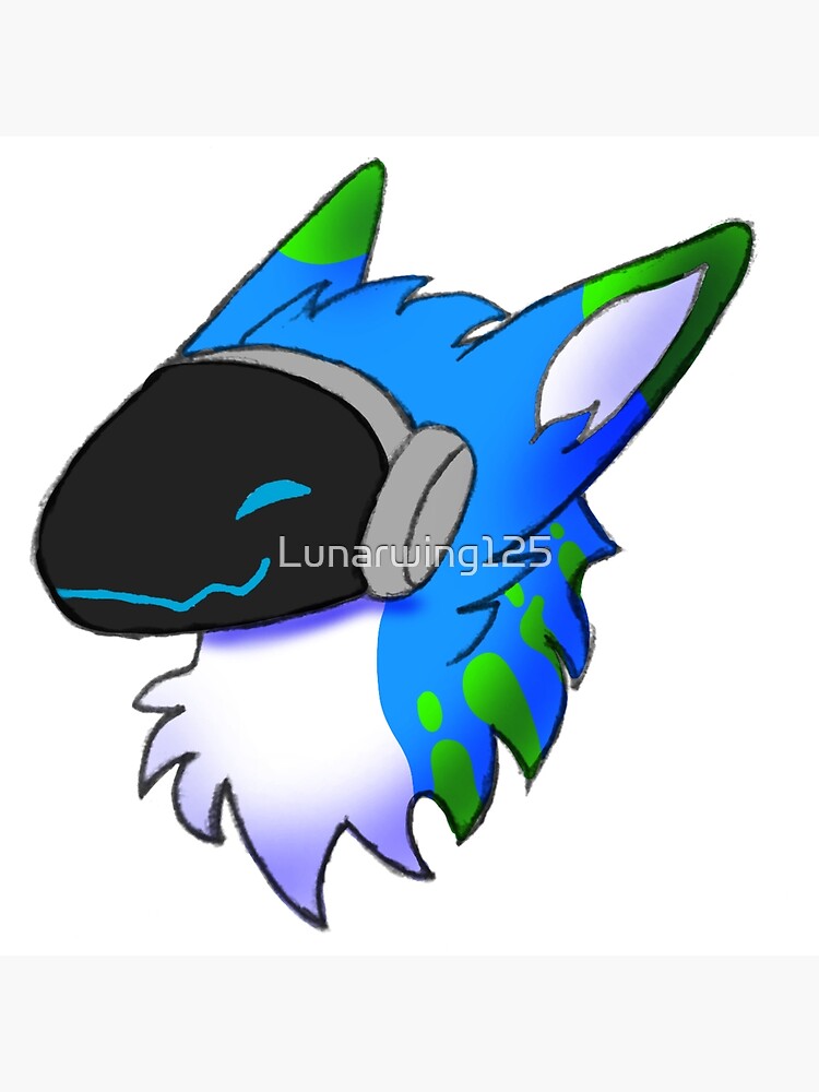 "Blue Protogen" Poster for Sale by Lunarwing125 | Redbubble