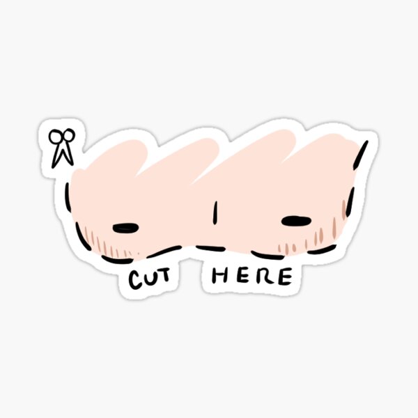 "Top Surgery Sticker" Sticker for Sale by greyphillips | Redbubble