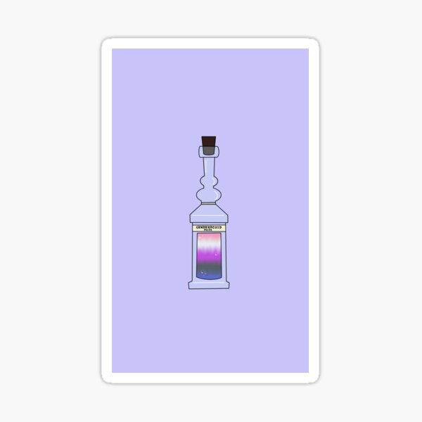 "Pride Potions: Genderfluid" Sticker by lexi-the-nerd | Redbubble