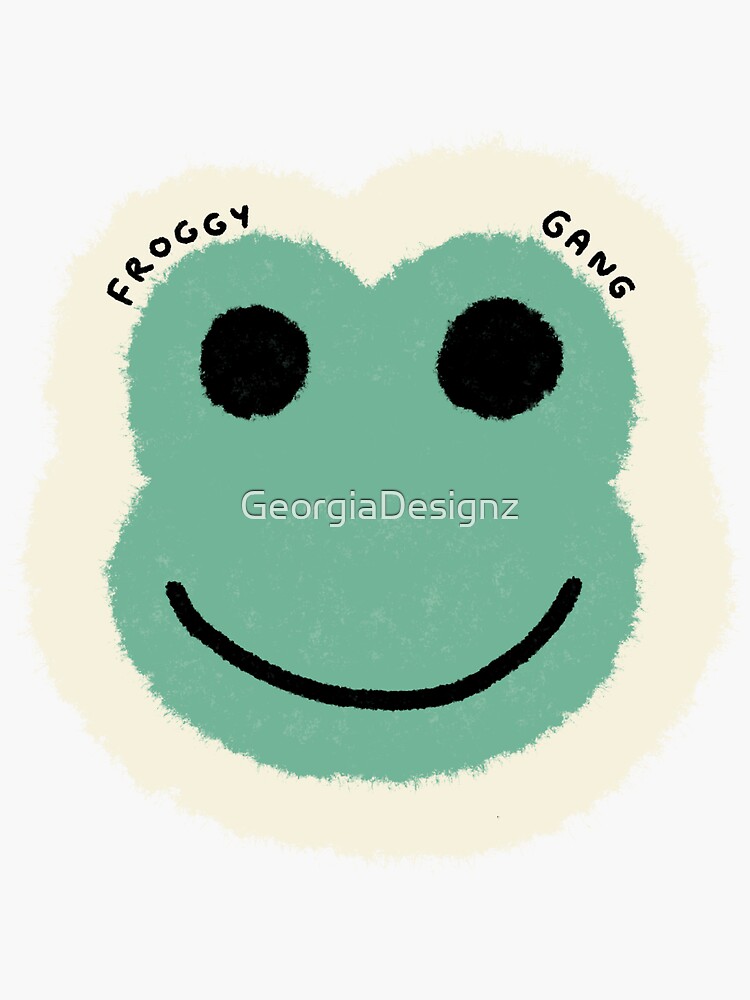 "froggy gang" Sticker by GeorgiaDesignz | Redbubble
