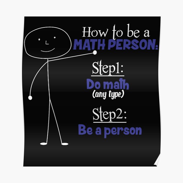 "Person Mathematics Teacher Educator" Poster for Sale by KaraTeko ...