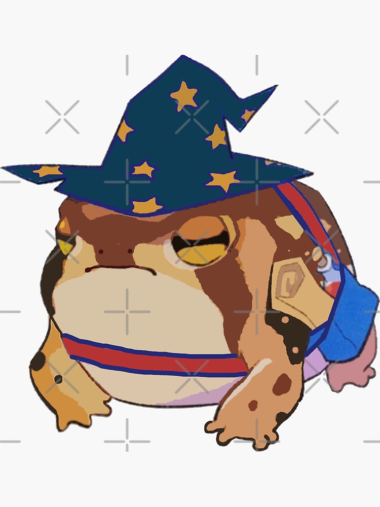 "Wizard Frog Design" Sticker for Sale by BeachHouseArt | Redbubble