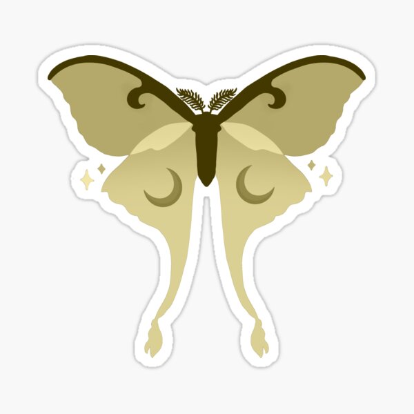"Luna Moth" Sticker by brickelle | Redbubble