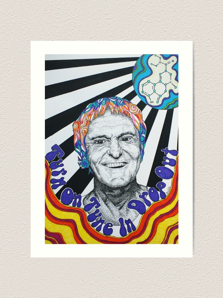 "Timothy Leary" Art Print for Sale by SassoJo | Redbubble