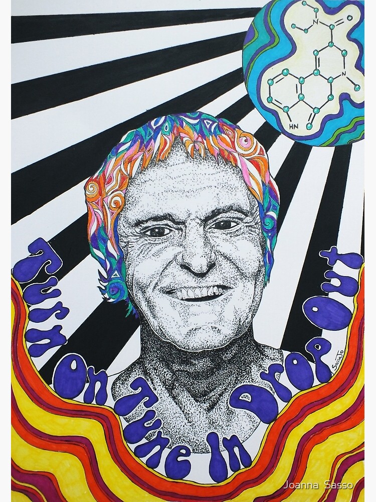 "Timothy Leary" Poster for Sale by Joanna Sasso | Redbubble