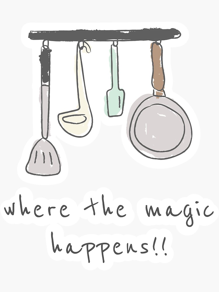 "Where The Magic Happens!!" Sticker by Haiiro-1994 | Redbubble