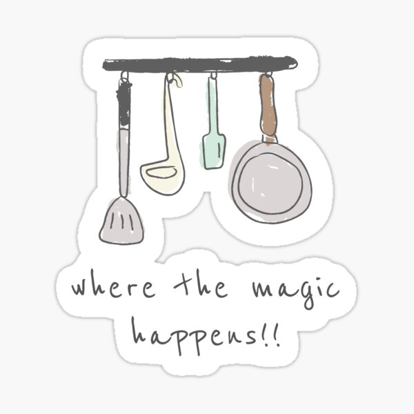 "Where The Magic Happens!!" Sticker by Haiiro-1994 | Redbubble