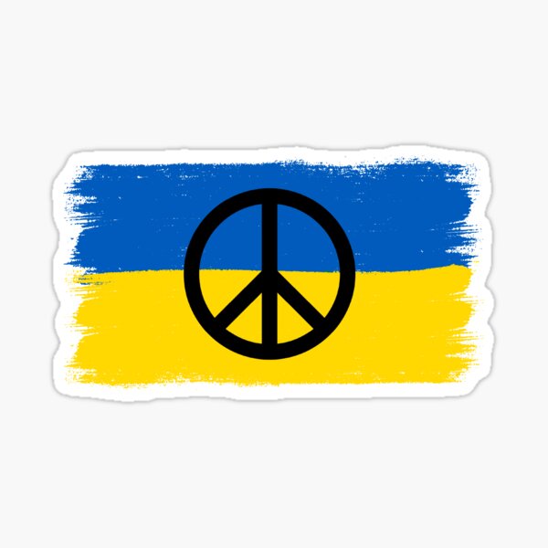 "Ukraine flag Peace" Sticker by Milena- | Redbubble