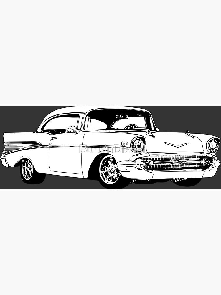 "57 Chevy Hot Rod Oldtimer Oldtimer" Poster von BurninDiesel | Redbubble