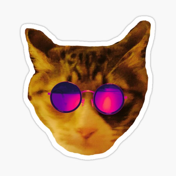 "Just Chill K? Fat Cat Grumpy" Sticker by FatCatMouse | Redbubble