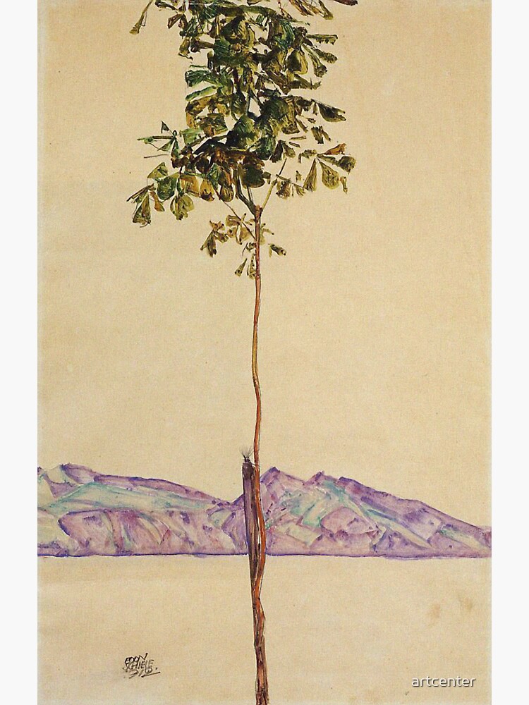 "Egon Schiele - Little Tree Chestnut Tree At Lake Constance 1912 ...