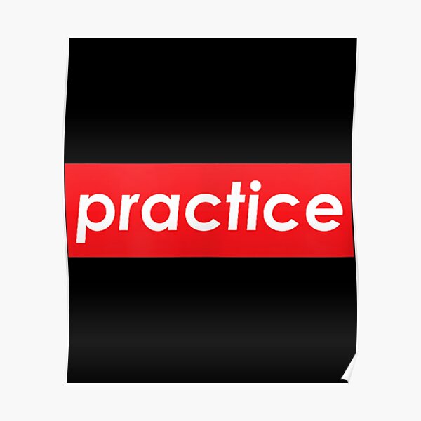 Practice Red Box Logo Motivational Poster For Sale By HumbuLegbu practice-red-box-logo-motivational-poster-for-sale-by-humbulegbu