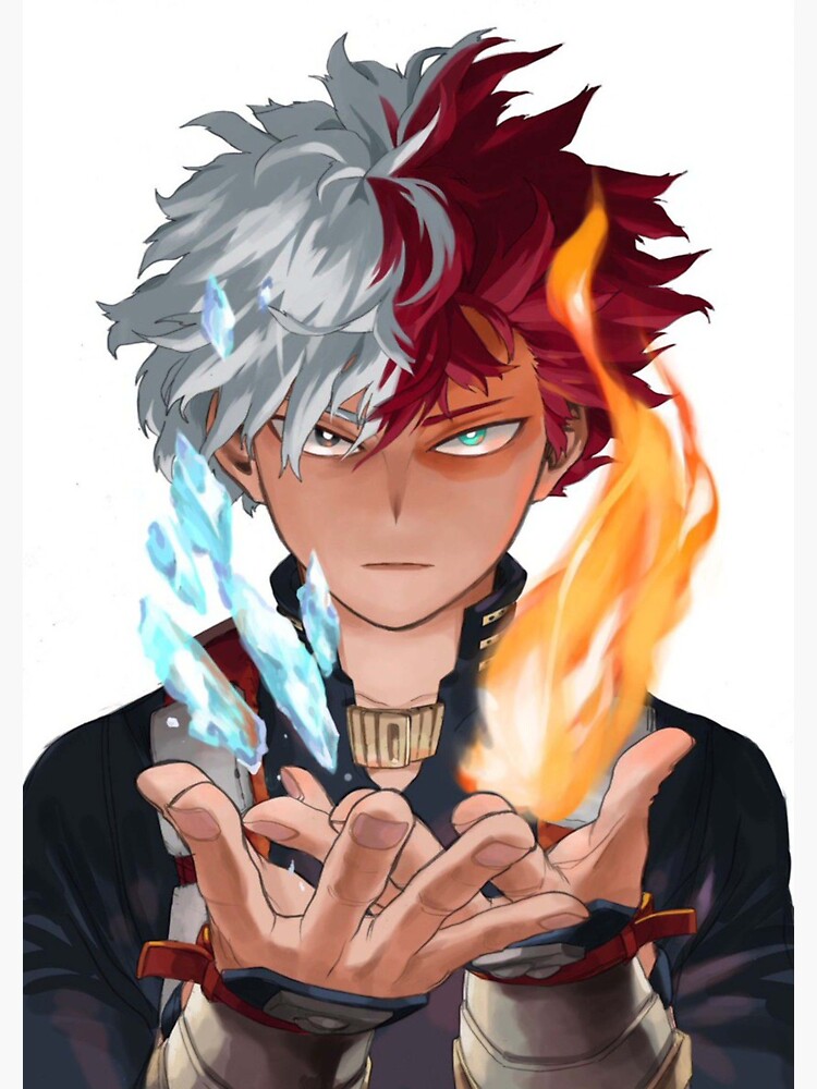 Pegatina «Portada de Shoto Todoroki» de goodannaae | Redbubble