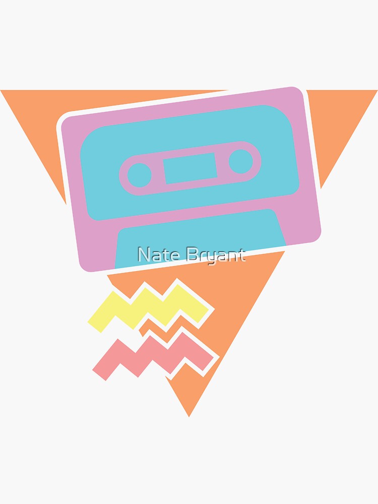 "The Radical 90's - Cassette" Sticker for Sale by KingGorillaBark ...