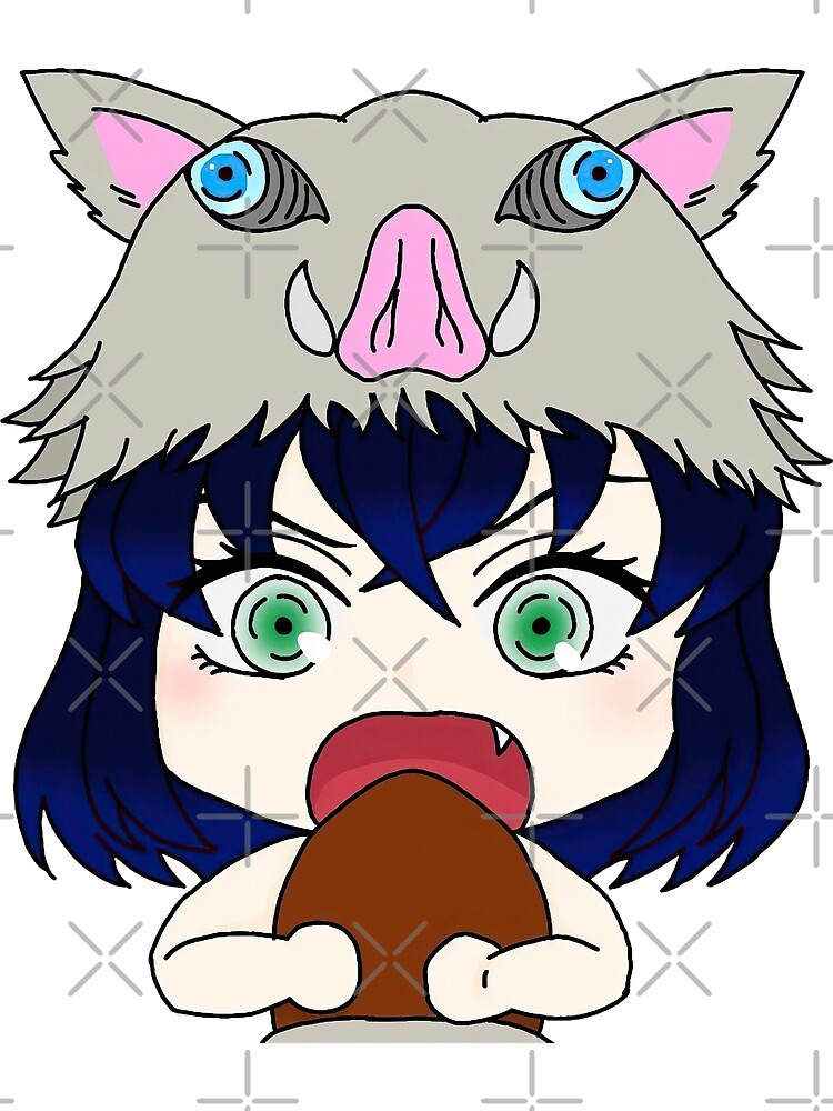 "Chibi Inosuke Hashibira - Kimetsu No Yaiba" Photographic Print by ...