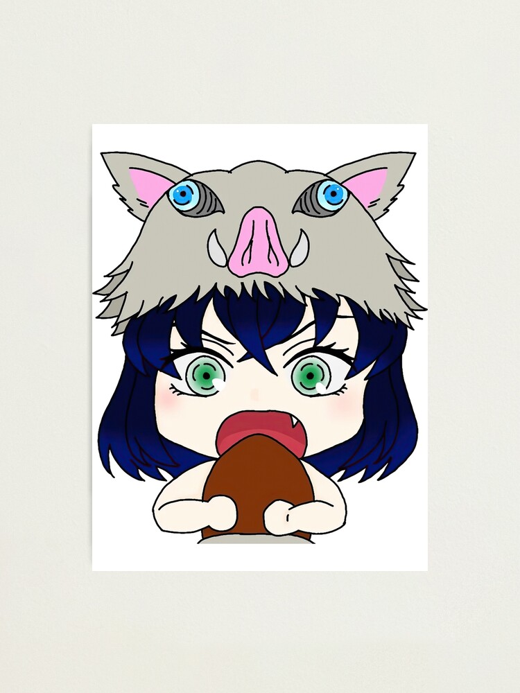 "Chibi Inosuke Hashibira - Kimetsu No Yaiba" Photographic Print by ...