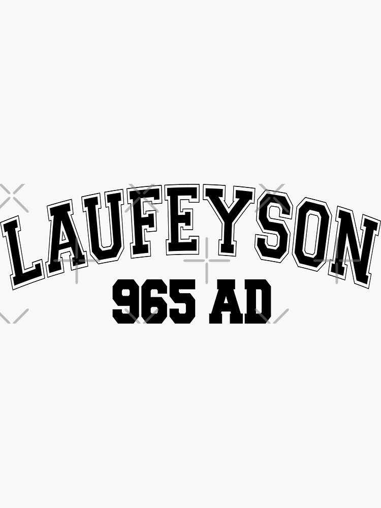 "Laufeyson 965 Ad" Sticker for Sale by SheriGreen | Redbubble