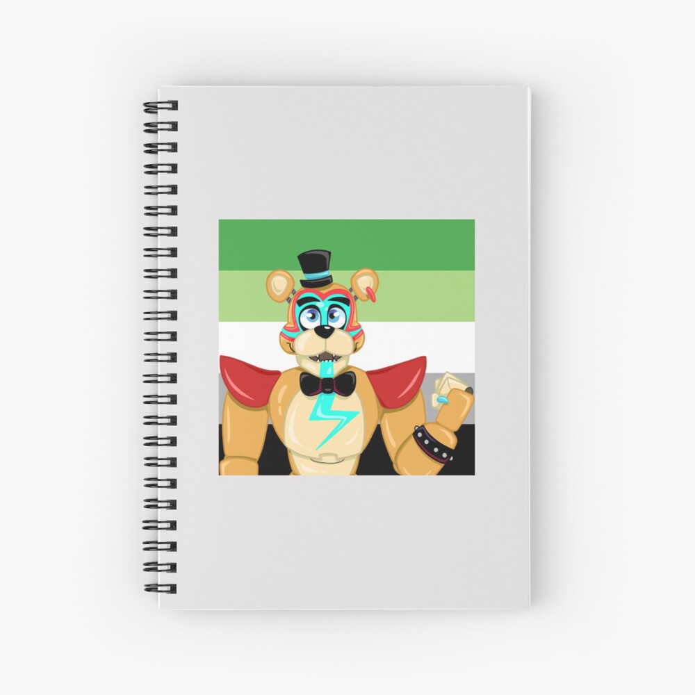 "FNAF Security Breach Glamrock Freddy Fazbear Aromantic Pride Halfbody ...