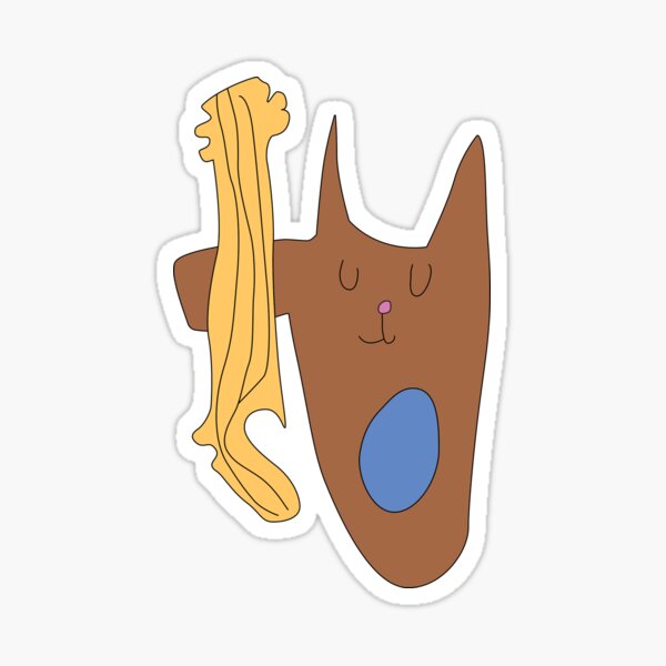 "Guitar Cat" Sticker for Sale by princessduck | Redbubble