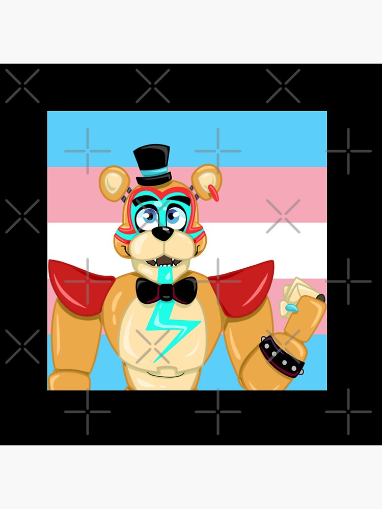 "FNAF Security Breach Glamrock Freddy Fazbear Transgender Pride ...
