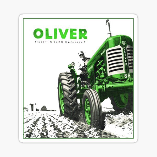 "Vintage Oliver Tractor graphic " Sticker by HankAndScoott | Redbubble
