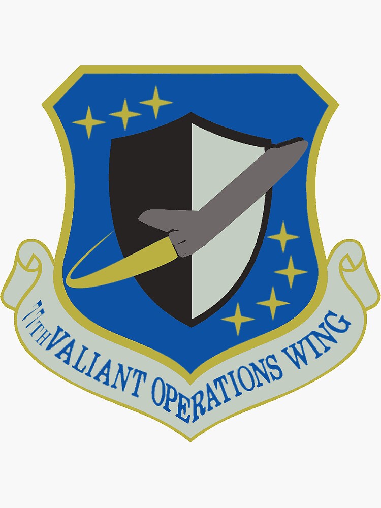 "77th Valiant Operations Wing Logo" Sticker by TrackerAir | Redbubble