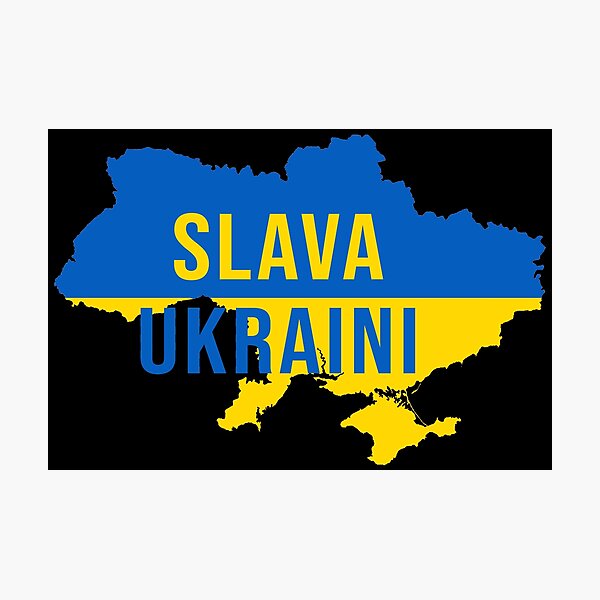 "Slava Ukraini Flag" Photographic Print for Sale by frigamribe88 ...