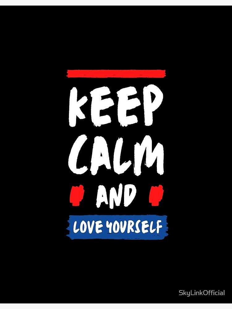 "Bleib ruhig und halte dich von Problemen fern Bleib ruhig und liebe ...