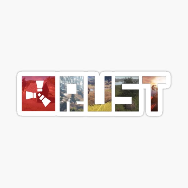 "Rust Game Logo" Sticker by Tedefred | Redbubble