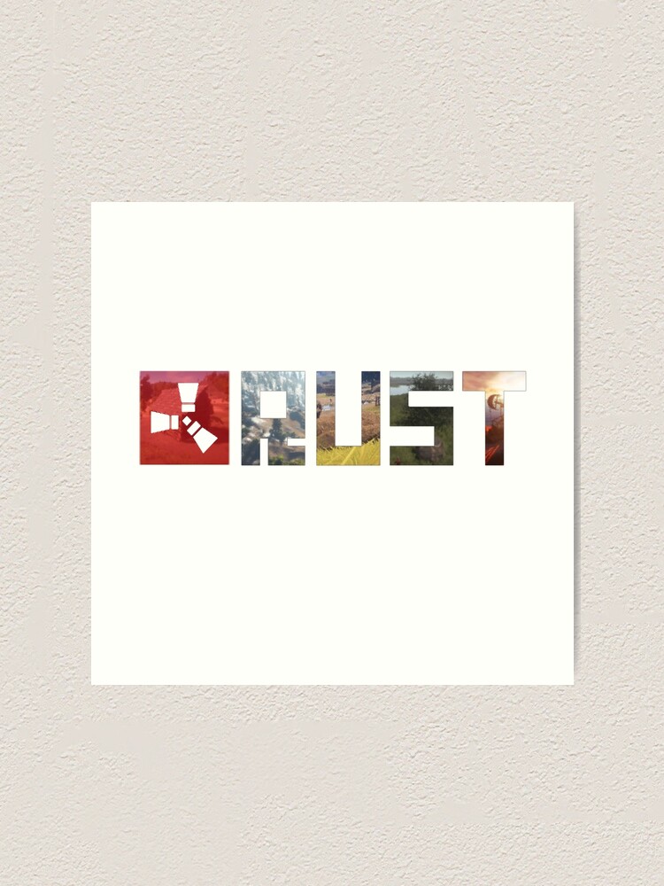 "Rust Game Logo" Art Print by Tedefred | Redbubble