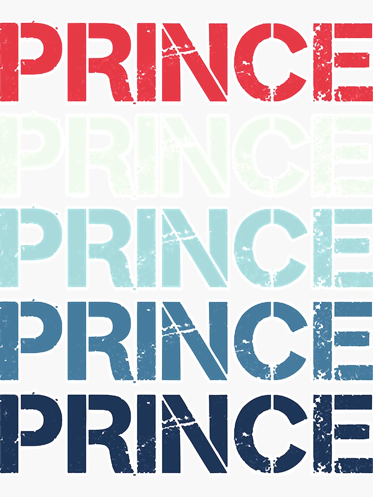 "Prince Name Prince Classic Vintage" Sticker by Seacoral10 | Redbubble