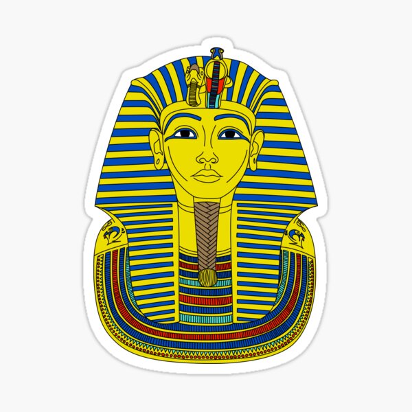 "Tutankhamun" Sticker for Sale by REAP | Redbubble