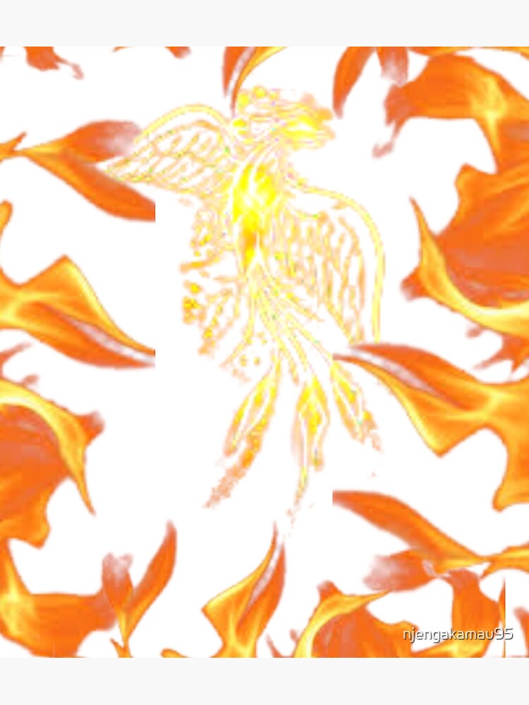 "ORANGE FIRE PHOENIX" Poster for Sale by njengakamau95 | Redbubble