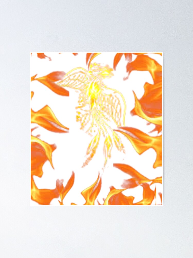 "ORANGE FIRE PHOENIX" Poster for Sale by njengakamau95 | Redbubble