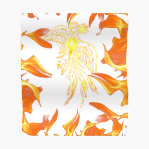 "ORANGE FIRE PHOENIX" Poster for Sale by njengakamau95 | Redbubble