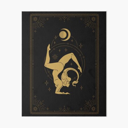 "Scorpio Zodiac Sign Tarot Pieces Mermaid Bohemian Art Deco Gold and ...