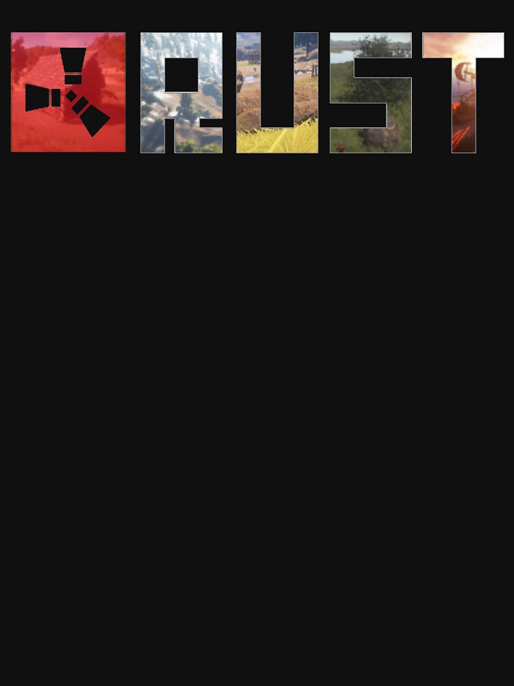 "Rust Game Logo" T-shirt for Sale by Tedefred | Redbubble | rust t ...
