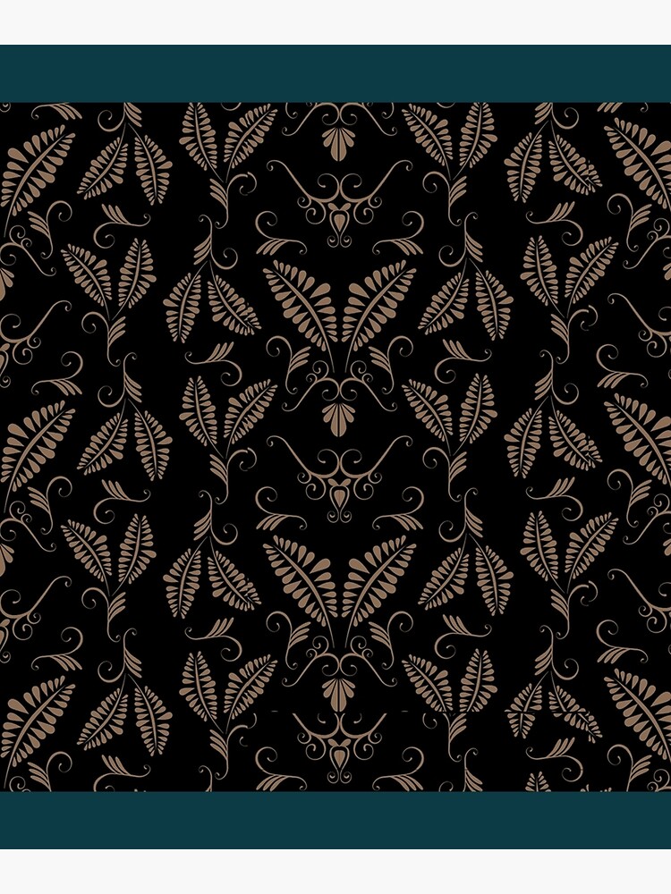"Gold and Black Swirly Floral Pattern - Black and Gold Gothic Pattern ...