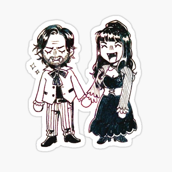 "nadja and laszlo wwdits" Sticker by Demolition | Redbubble