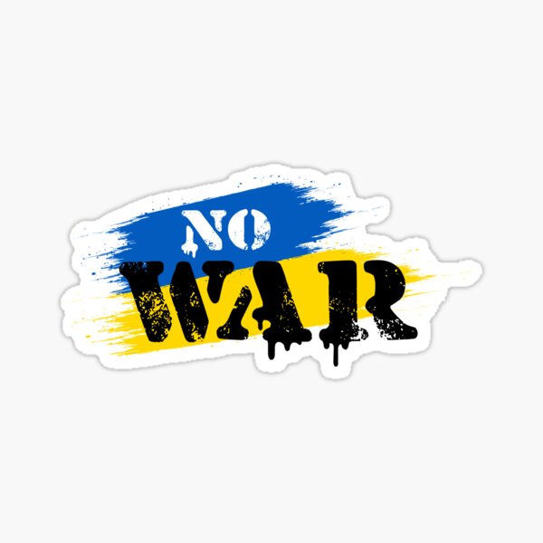 "No War" Sticker by DRcreation | Redbubble