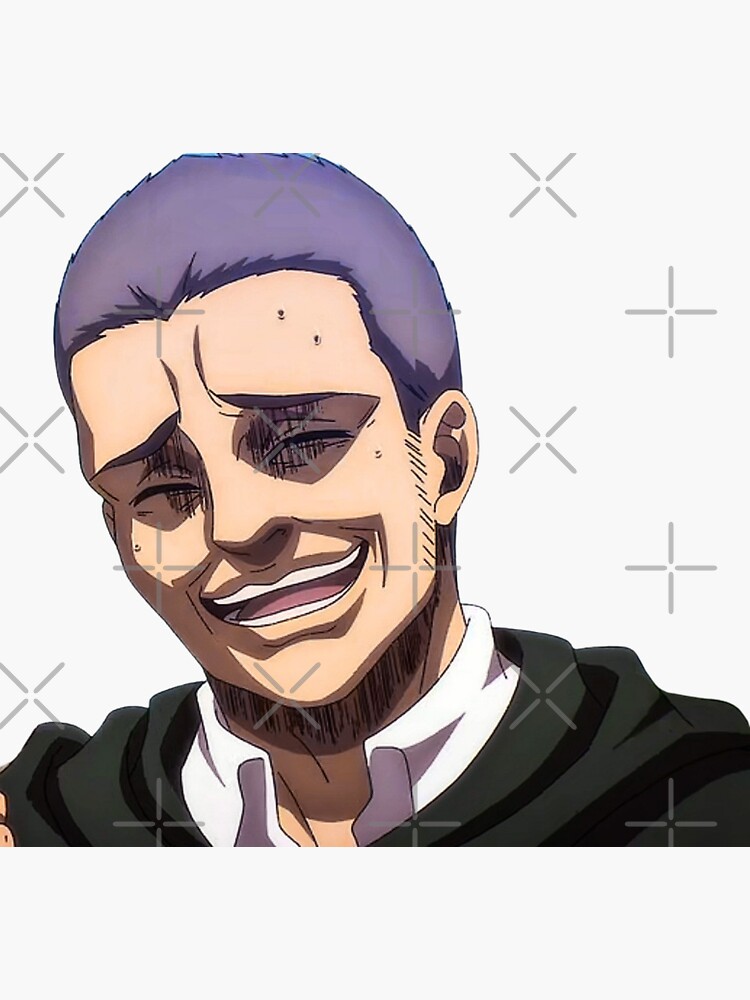 Pegatina «Divertido espeluznante Connie Face Meme Attack On Titan ...