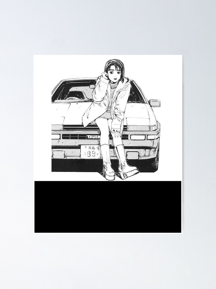 "Initial D Natsuki Drift Touge Anime Eurobeat Poster" Poster by ...