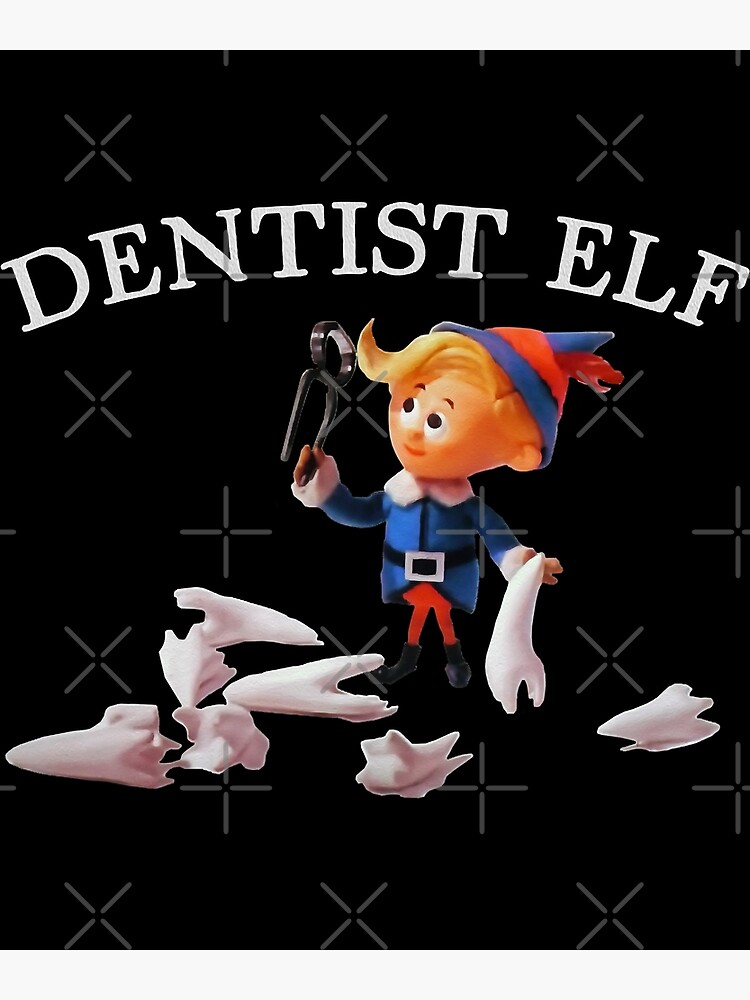 "Vintage Retro Christmas Dentist Elf" Poster for Sale by NevaehRey ...