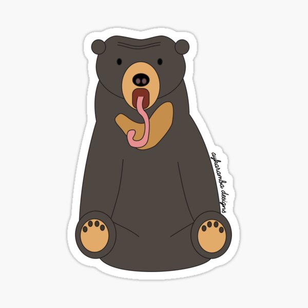"Sunbear Design" Sticker for Sale by karabeener | Redbubble