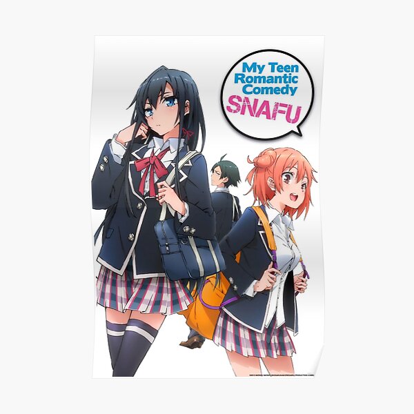 "snafu anime " Poster for Sale by greggocon | Redbubble