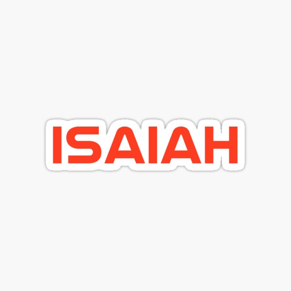 "Custom Name Nasa worm logo - Isaiah" Sticker by SappEContent | Redbubble
