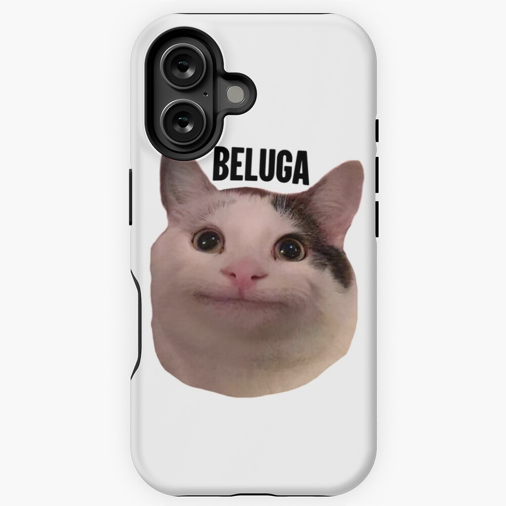 "beluga cat discord pfp " Poster for Sale by Liamandlore | Redbubble