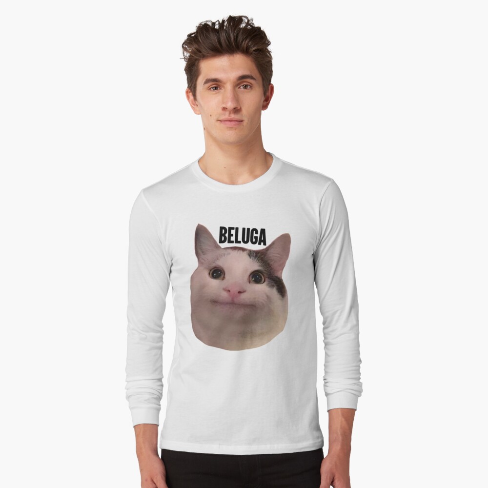 "beluga cat discord pfp " Poster for Sale by Liamandlore | Redbubble