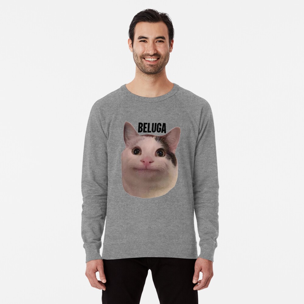 "beluga cat discord pfp " Poster for Sale by Liamandlore | Redbubble