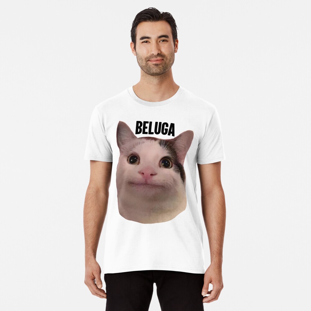 "beluga cat discord pfp " Poster for Sale by Liamandlore | Redbubble